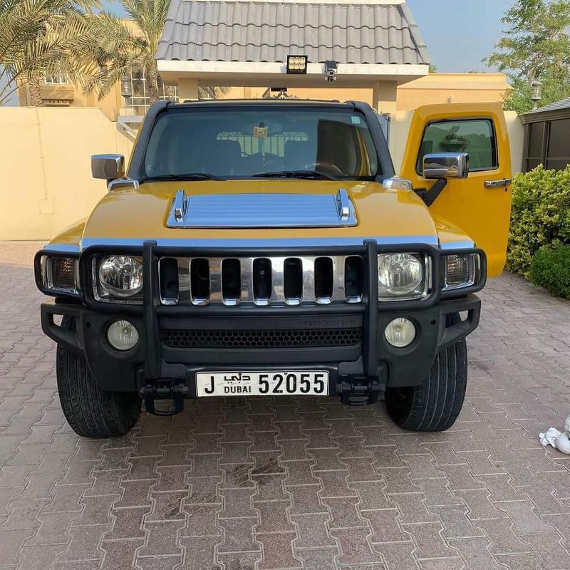 Yellow Hummer H3